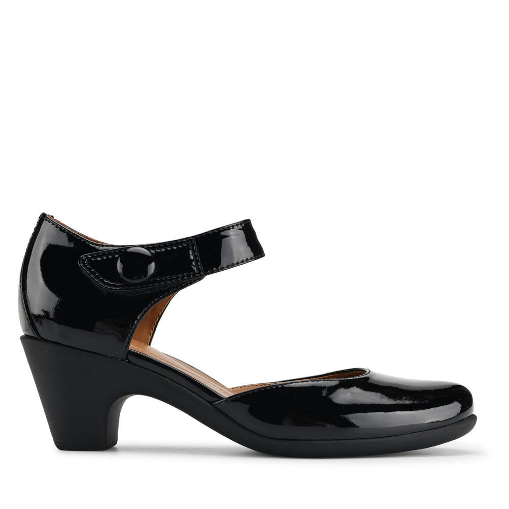 Women's Clarice Mary Jane Heels - Black Patent | Easy Spirit