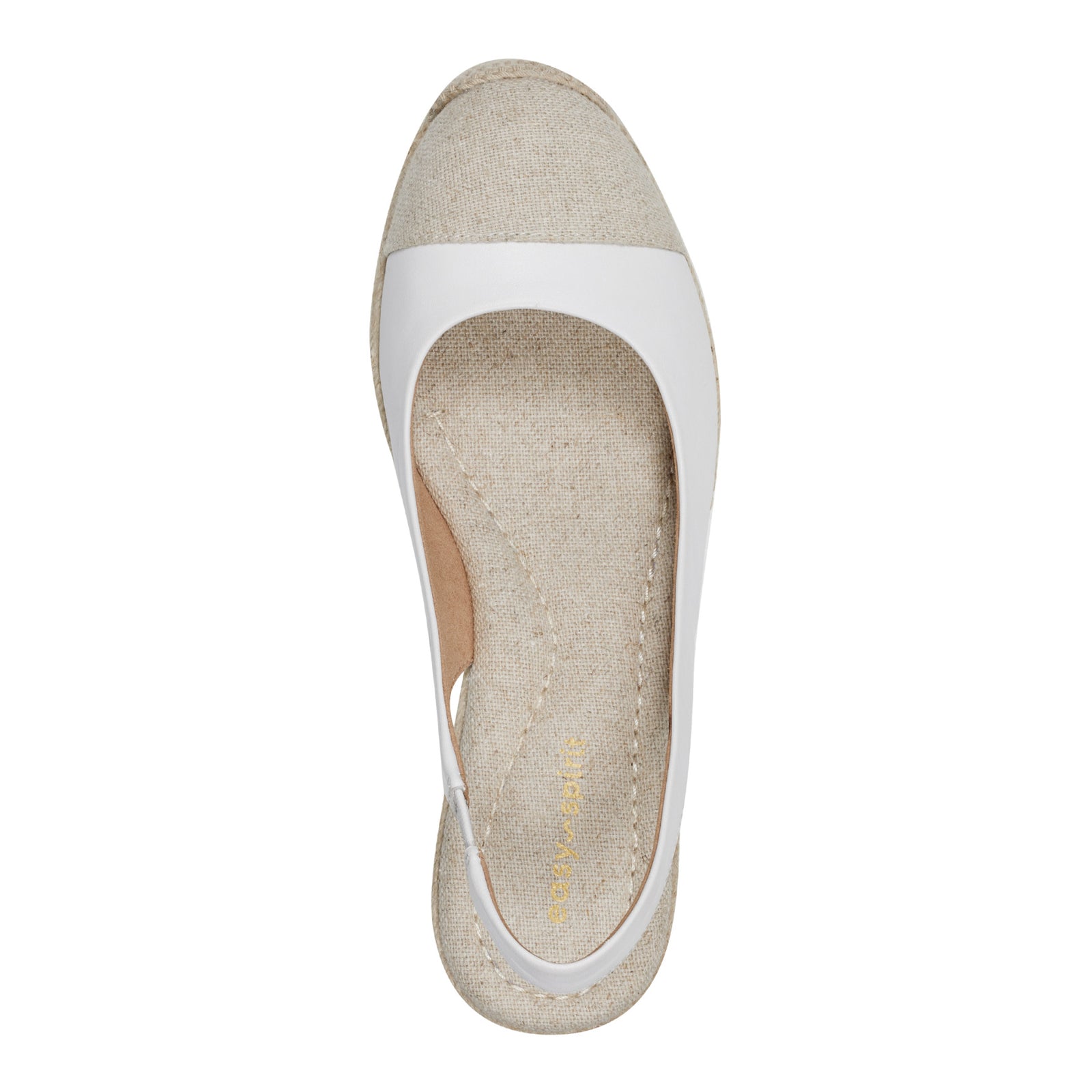 Women's Margie Platform Wedge Slingbacks - White Leather | Easy Spirit