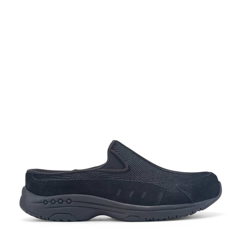 Women's Traveltime Clogs - Black Velour Suede | Easy Spirit