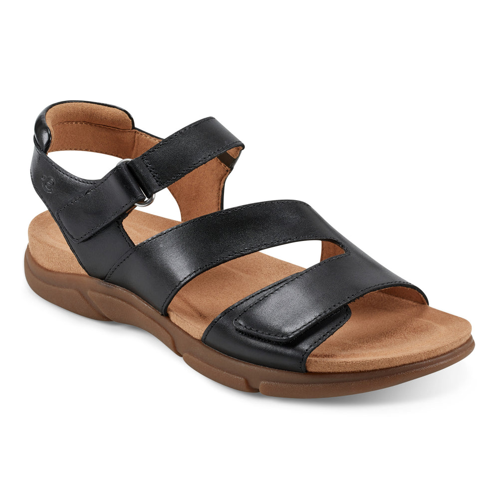 Women's Mavey Casual Sandals - Black Leather | Easy Spirit