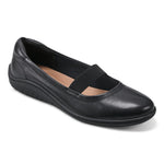 Women's Golden Mary Jane Casual Ballet Flats - Black Leather | Easy Spirit