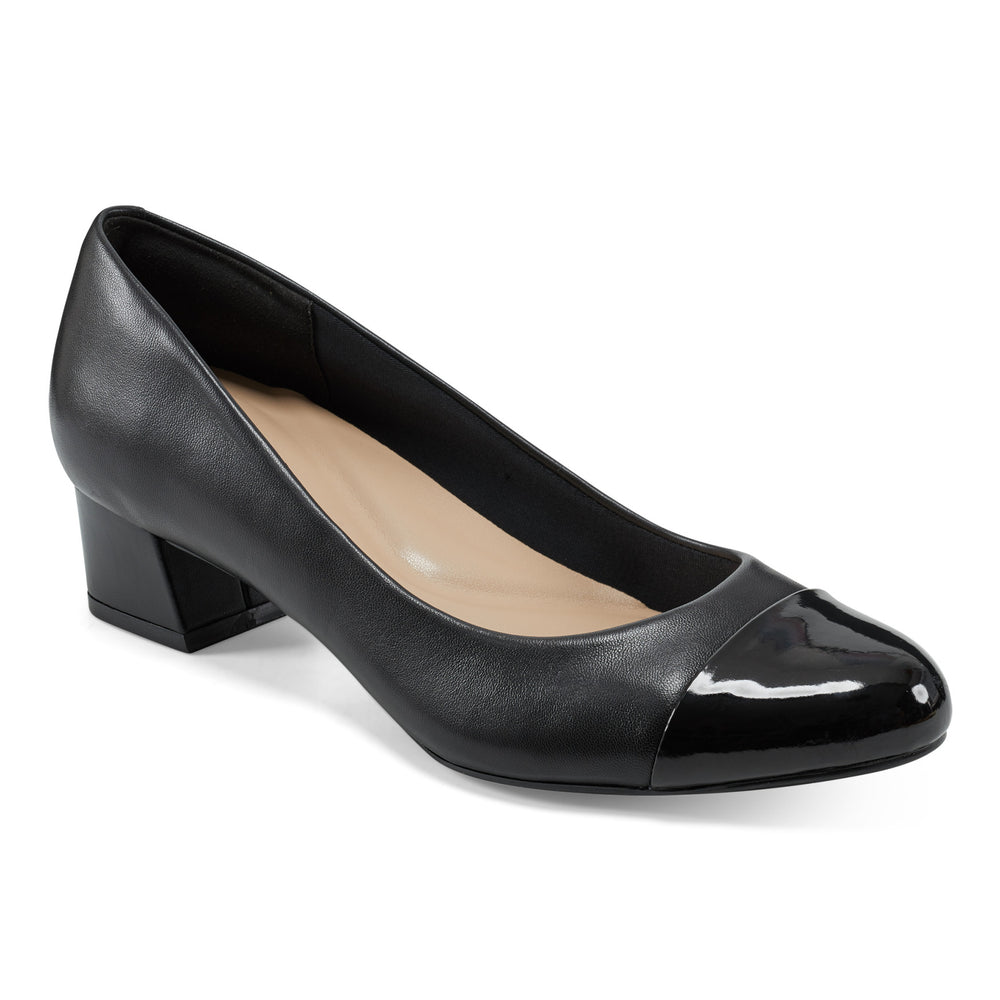Women's Libie Dress Pumps - Black Leather | Easy Spirit