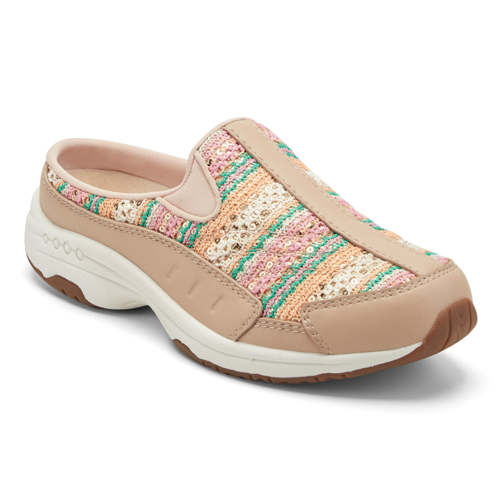 Women's Traveltime Clogs - Light Natural/Striped Multi | Easy Spirit