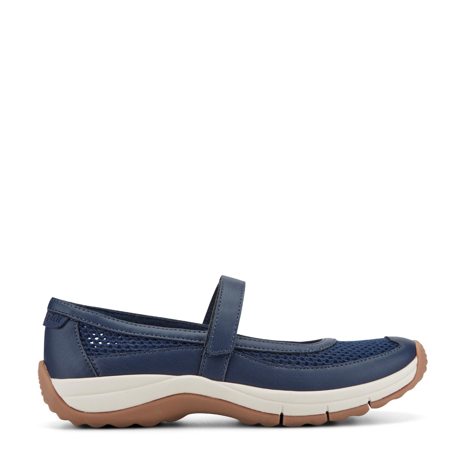 Women's Briana Mary Jane Walking Shoes - Navy Mesh | Easy Spirit