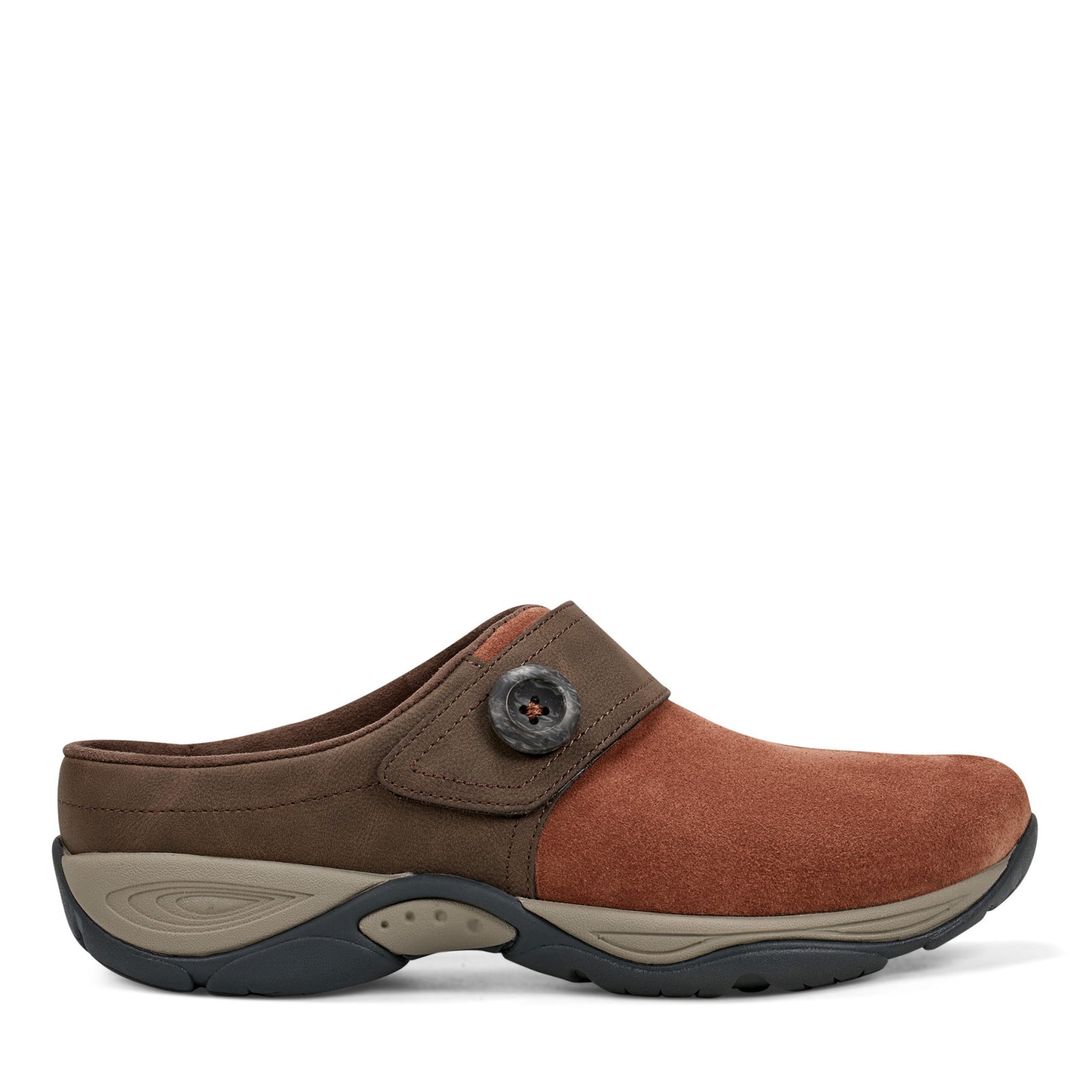 Women's Edline Slip On Casual Clogs - Brown Suede | Easy Spirit