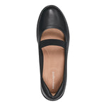 Women's Golden Mary Jane Casual Ballet Flats - Black Leather | Easy Spirit