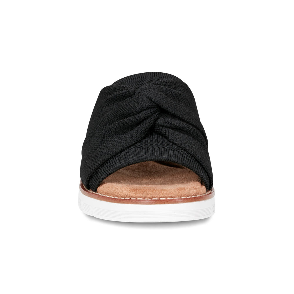 Women's Josy Knotted Slide Sandals - Black | Easy Spirit