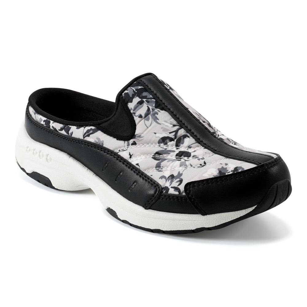 Women's Traveltime Clogs - Black/White Floral | Easy Spirit