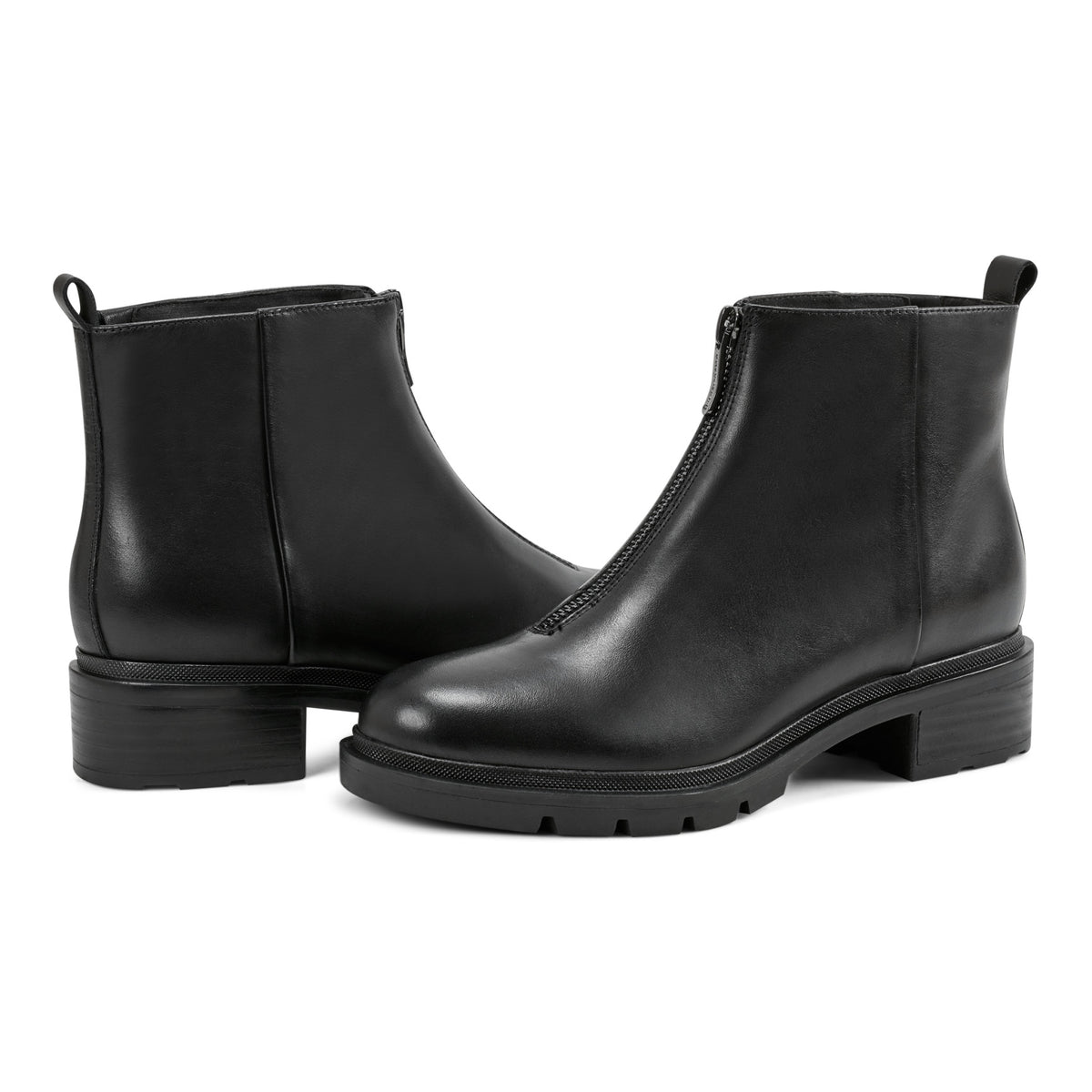 Women's Vasso Casual Booties - Black Leather | Easy Spirit