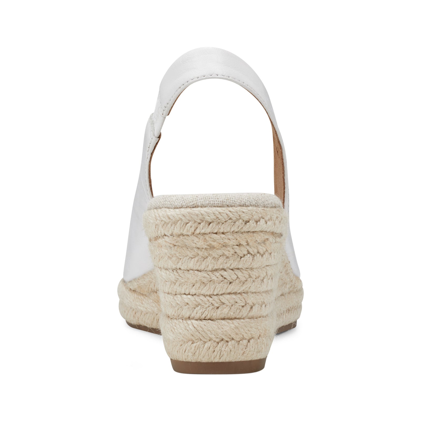 Women's Margie Platform Wedge Slingbacks - White Leather | Easy Spirit
